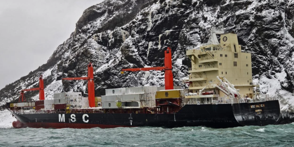 MSC Baltic III: Hull Breaches Discovered in Grounded Container Ship ...